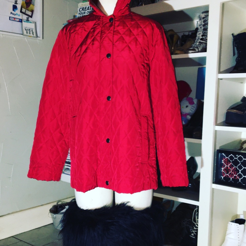 Max Mara Red Quilted Vintage Jacket - Gem